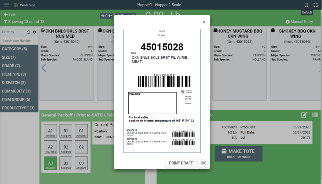 Warehouse Management, Production Line, Quality Assurance Software